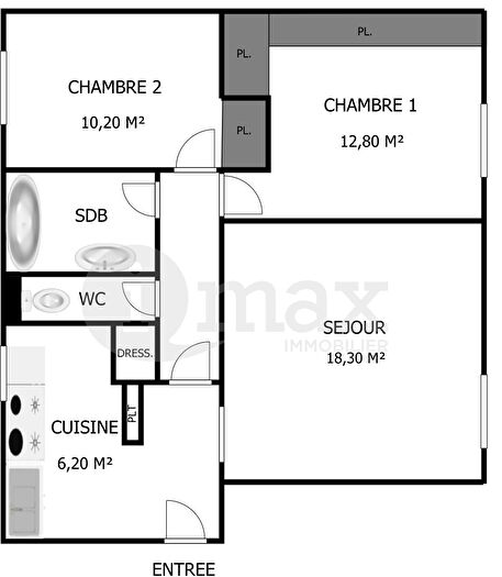 Appartement 3 pièces à vendre à Asnières-sur-Seine, Centre-ville