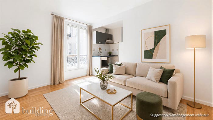 Appartement 2 pièces à Paris 18ème, Porte de Clignancourt, Porte Montmartre, Moskowa, à vendre