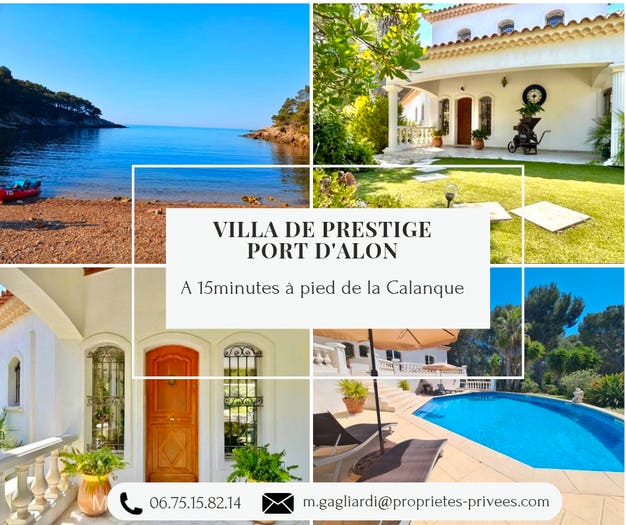 Maison 7 pièces à vendre à Saint-Cyr-sur-Mer, Port d'Alon