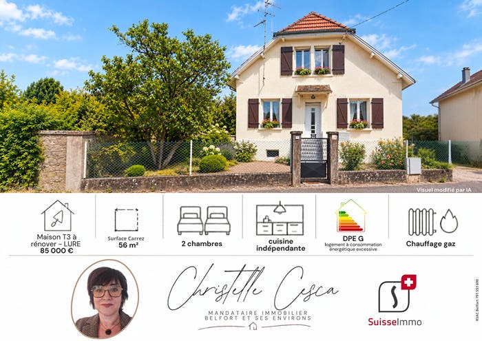 Maison 3 pièces à vendre - Lure
