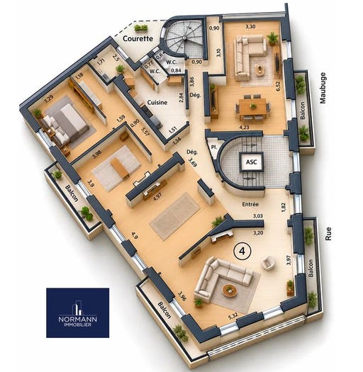 Appartement 5 pièces à vendre - Paris 10ème, Saint-Vincent de Paul, Lariboisière