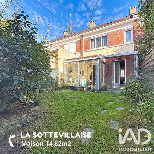 Maison 4 pièces à Sotteville-lès-Rouen, Henri Gadeau de Kerville, Quatre Mares, Stade, à vendre