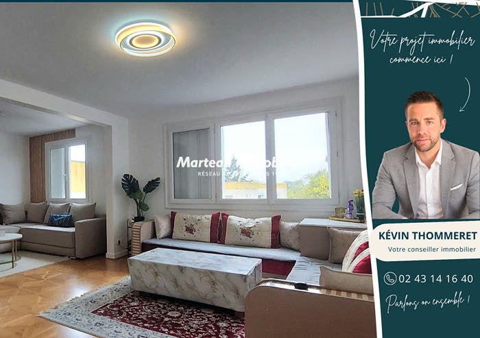 Le Mans, Gazonfier : Appartement 5 pièces à vendre