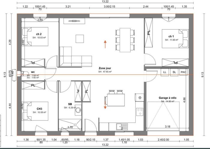 Saint-Jean-de-Liversay - Maison 4 pièces à vendre