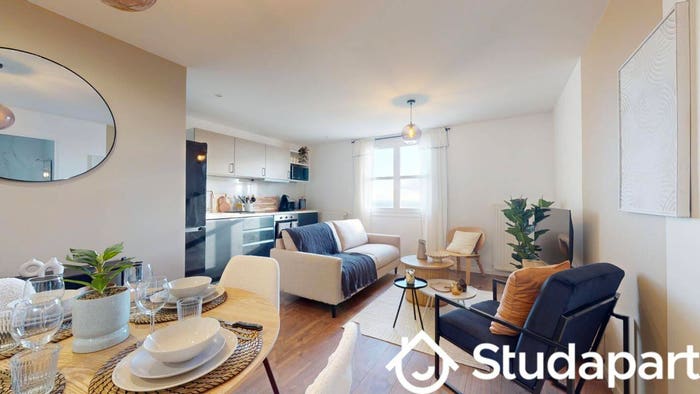 Les Terrasses-Axe Majeur-Lauterne, Cergy : Appartement 1 pièce à louer