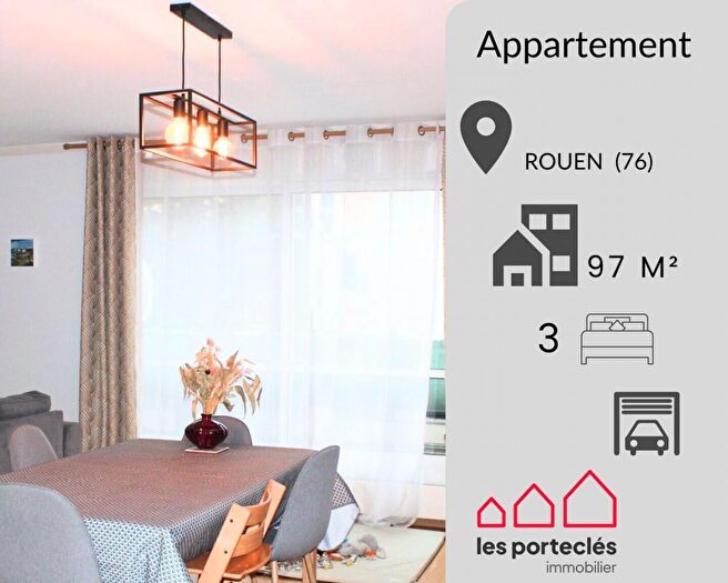 Rouen, Coteaux Ouest - Appartement 4 pièces à vendre