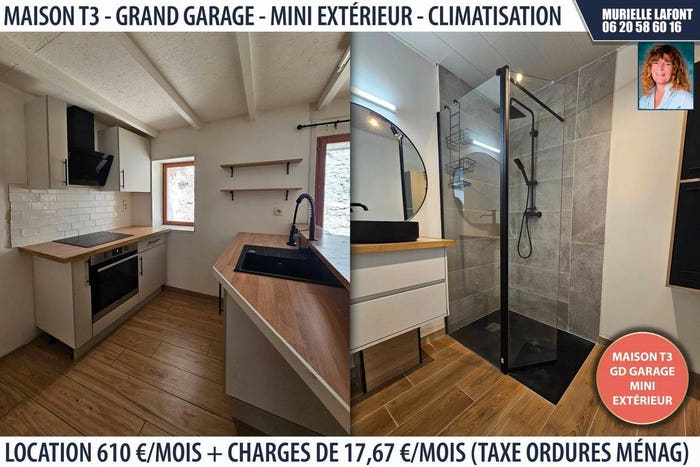 Maison 3 pièces à louer - Saint-Couat-d'Aude
