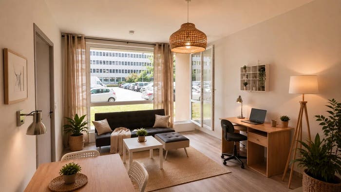 Villeurbanne, Perrallière : Appartement 1 pièce à vendre