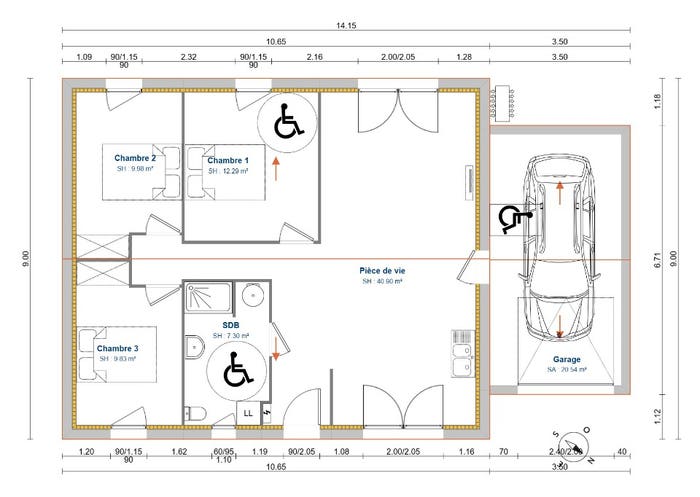 Maison 4 pièces à vendre - Bû