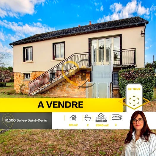 Selles-Saint-Denis - Maison 4 pièces à vendre