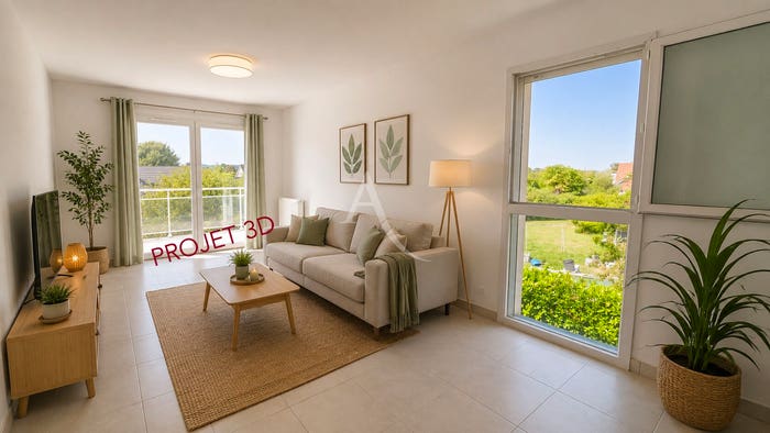 Poey-de-Lescar - Appartement 3 pièces à vendre