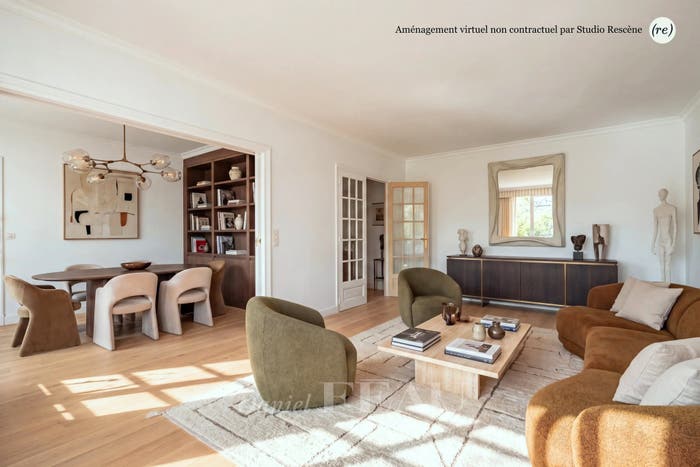 Appartement 5 pièces à Paris 16ème, Porte de Saint-Cloud, Auteuil-Sud, à vendre
