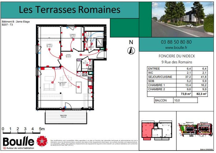 Truchtersheim : Appartement 3 pièces à louer