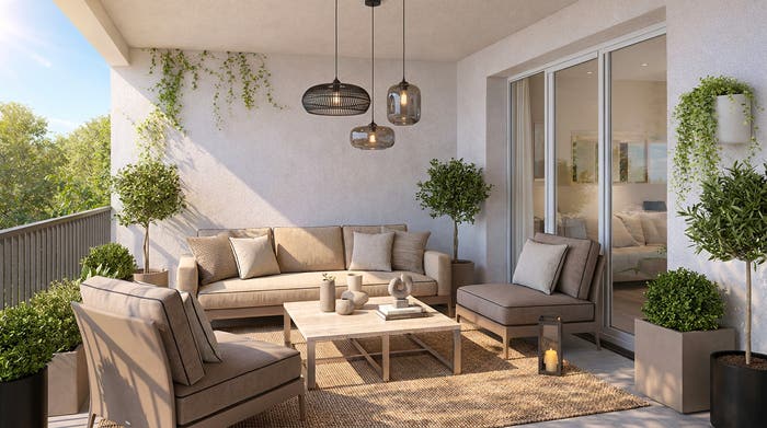 Aix-en-Provence, Saint-Donat, Les Platanes - Appartement 3 pièces à vendre