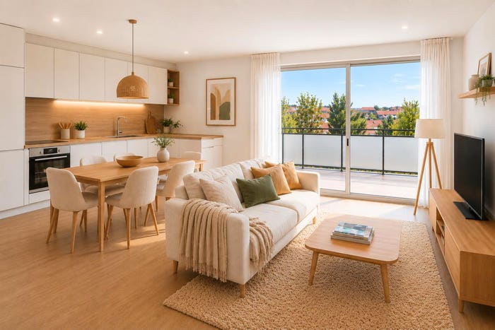 Appartement 4 pièces à Toulenne, à vendre