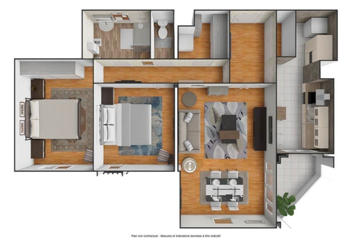 Coulommiers, Chemin de Fer : Appartement 3 pièces à vendre