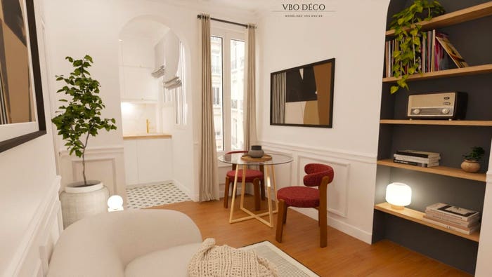 Appartement 2 pièces à vendre - Paris 6ème, Rennes