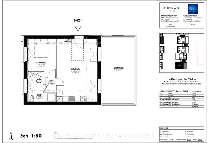 Appartement 2 pièces à louer à Noisy-le-Grand, Nord