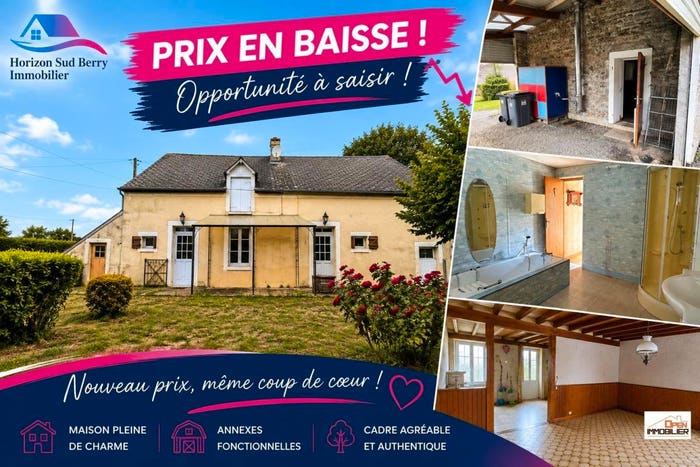 Maison 3 pièces à Saint-Saturnin, à vendre