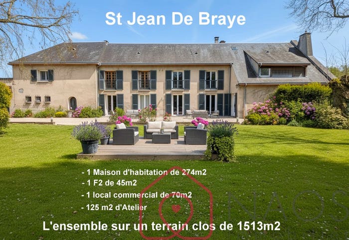 Saint-Jean-de-Braye, Ouest - Maison 10 pièces à vendre
