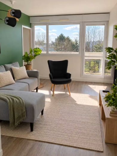Appartement 5 pièces à louer - Nantes, Eraudière, La Marrière, Rond-point de Paris