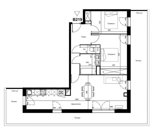Appartement 3 pièces à vendre - Tournefeuille, Ecarts