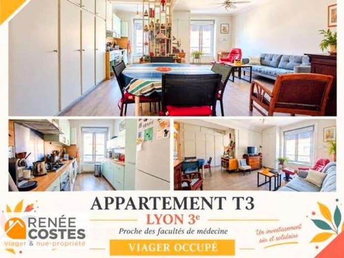 Appartement 3 pièces à vendre à Lyon 3ème, Monchat